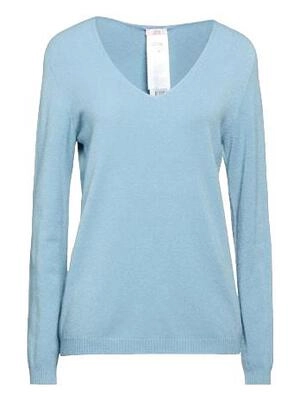 OLTRE V-neck Long Sleeve Sweater - Blue