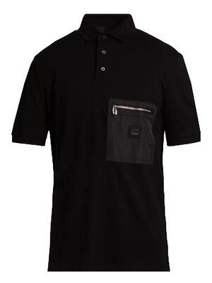 Armani Exchange Man Polo Shirt Black Size Xl Cotton, Polyester Black