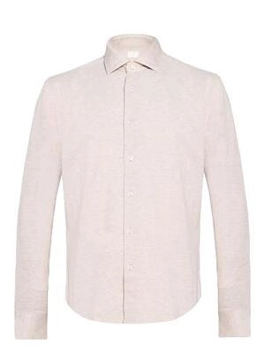XACUS Man Shirt Beige Size 15 ½ Cotton Beige