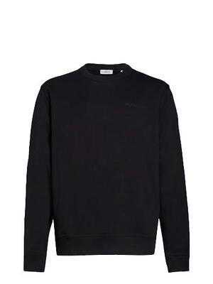 Burberry Cotton Blend Sweatshirt With Crewneck And Long Sleeves - Black
