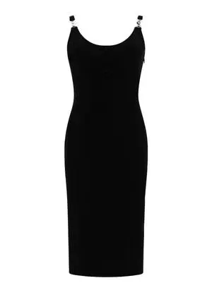 Versace Sleeveless Midi Dress - Black