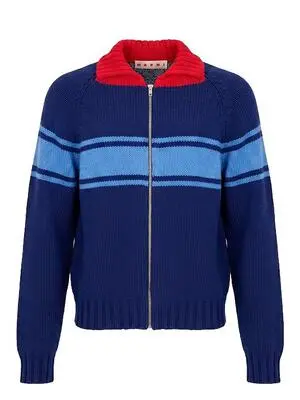Marni Stripe Cardigan - Ocean