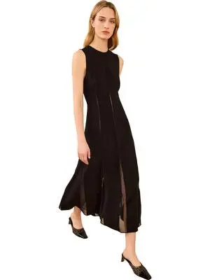 Ulla Johnson Laure Sleeveless Midi Dress - Noir