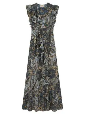 Ulla Johnson Ameline Sleeveless Silk Dress - Prussian