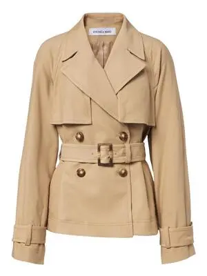 Veronica Beard Lazaro Trench Coat - Beige