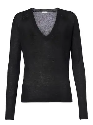 JOSEPH Cashmere V-neck Sweater - Black