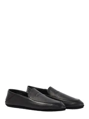 John Lobb Kingston Ii Leather Slip-on Shoes - Black