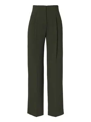 Veronica Beard Kenneth Wide-leg Pants - Green