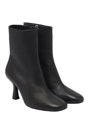 SOULIERS MARTINEZ Talin Leather Ankle Boots - Black
