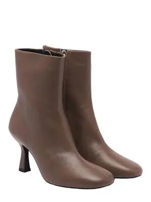 SOULIERS MARTINEZ Talin Leather Ankle Boots - Brown