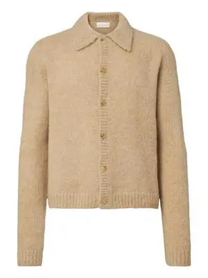 Dries Van Noten Dries Van Noten Alpaca And Wool-Blend Cardigan Beige