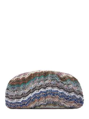 Missoni Wave Large Knitted Clutch - Multicoloured