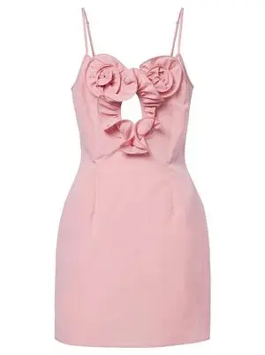 Magda Butrym Floral-appliqué Mini Dress - Pink