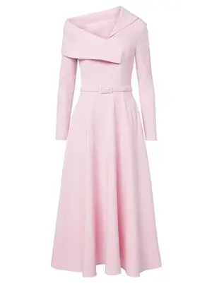 Safiyaa Odelle Asymmetrical Midi Dress - Pink