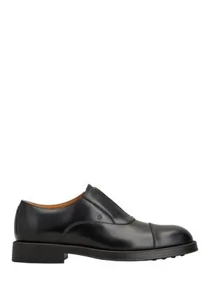 TOD'S Smooth Calfskin Leather Slip-on Lace-ups - Black
