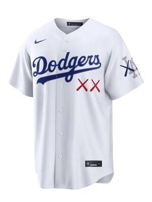 KAWS Nike Mlb Stadium Los Angeles Dodgers Jersey - White