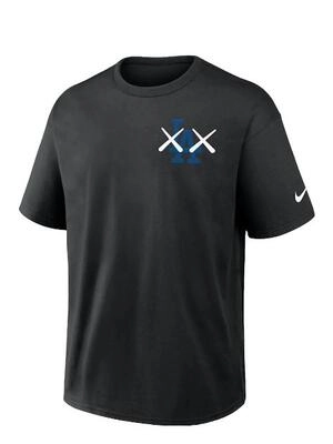 KAWS Nike Mlb Fanatics Fest Elevated Max 90 Los Angeles Dodgers Tee Shirt - Black