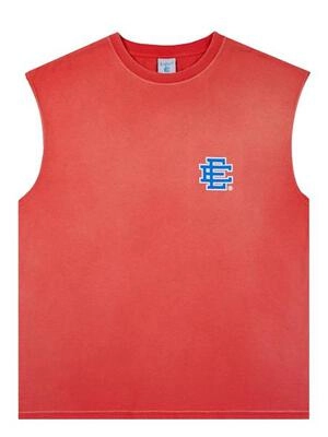 ERIC EMANUEL Ee Basic Cutoff Tank - Washed Red/blue