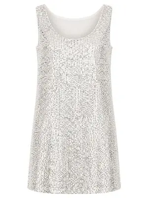 MUCHE & MUCHETTE Muche Et Muchette Kealy Mini Sequined Dress Silver
