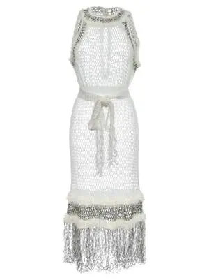 ANDREEVA Handmade Knit Dress - White