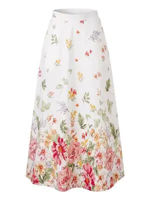 Yumi Kim Sicilia Morning Rise Floral Maxi Skirt - White