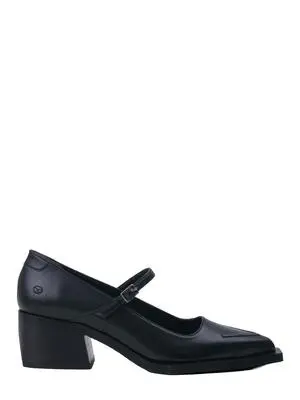 PREV Elegant Mary Jane With Ridged Sole And Buckle Strap - Black