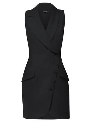 TIA DORRAINE Tia Dorraine Sleeveless Blazer Mini Dress