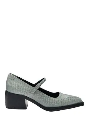 PREV Julia Ash Pointed Toe Mary Jane Block Heel - Blue