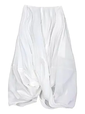 LONDON ATELIER BYPRODUCT Asymmetric Twisted Balloon Skirt - White