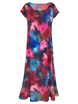 ALIE STREET LONDON Sasha Maxi Dress In Moonlit Florals - Blue/purple