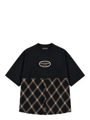 MYSIMPLICATED Hybrid Oversized T-shirt And Overshirt - Black