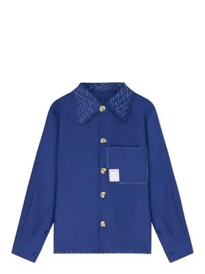 MAISON LOUIS The Canva Shirt - Blue