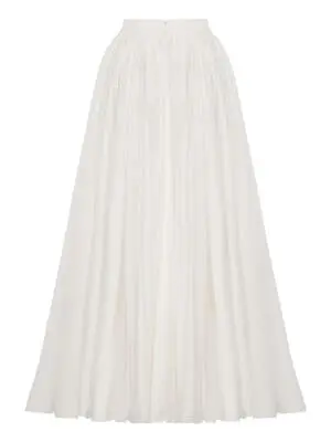 ELSAVA Ivory Midi Skirt - White