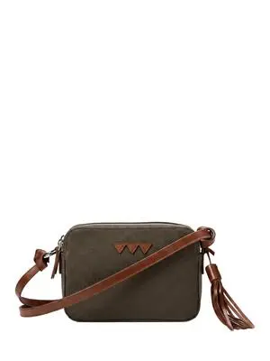 GET THE GALLOP Double Zip Crossbody Bag - Green