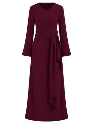 RAYAN Tie Dress - Purple