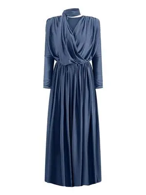 RAYAN The Drape Dress - Silver
