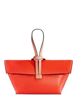 HESTER VAN EEGHEN Felucca S Calf Leather Clutch - Red