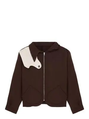 MAISON LOUIS The No In Town" Jacket - Brown