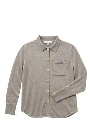 BEL CASHMERE Eloise Fine Knit Silk-cashmere Cardigan - Brown