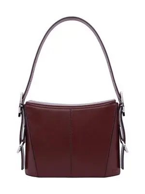 PREV Midi Bordeaux Shoulder Bag - Red