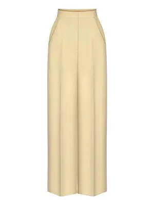 ELSAVA Elasva Milky Pleated Trousers - Yellow