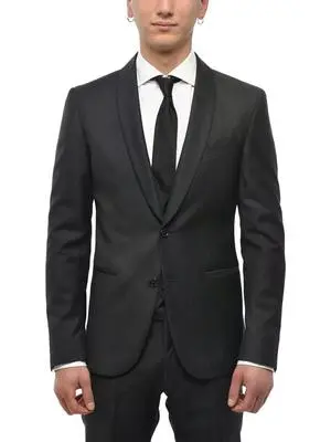Corneliani Shawl-lapel Three-piece Suit - Grey