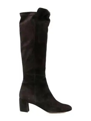 Agl Knee-length Suede Boots - Brown