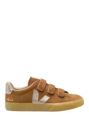 VEJA Suede Touch-strap Sneakers - Brown