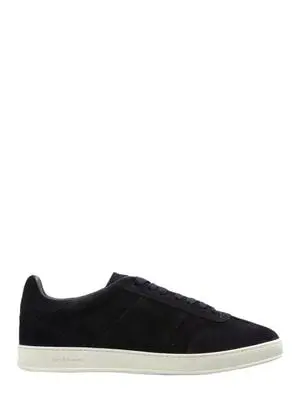 Kiton Lace-up Leather Sneakers - Blue