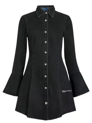 Karl Lagerfeld Karl Lagerfeld Jeans Denim Wide-Sleeve Dress Black