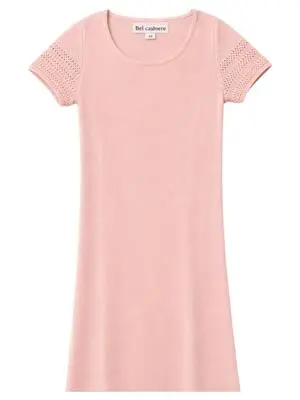 BEL CASHMERE Silk And Cashmere Knit Dress - Pink