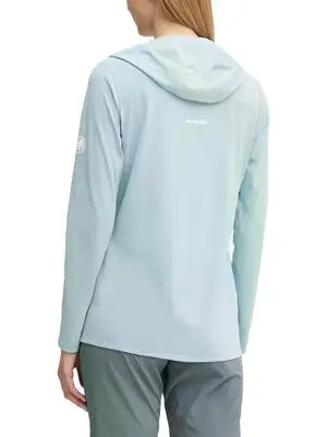 MAMMUT Performance Hoodie With Logo Print - Blue