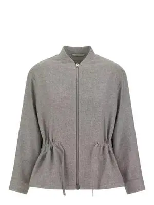 Herno Drawstring-waist Parka Coat - Grey