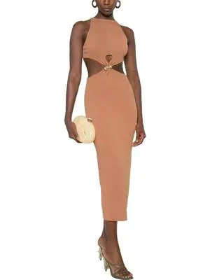 Cult Gaia Cypress Cut-out Midi Dress - Brown